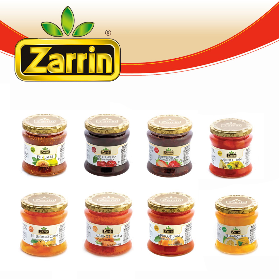 Zarrin Jam | Fig | Sour Cherry | Strawberry | Quince | Apricot | Bergamot